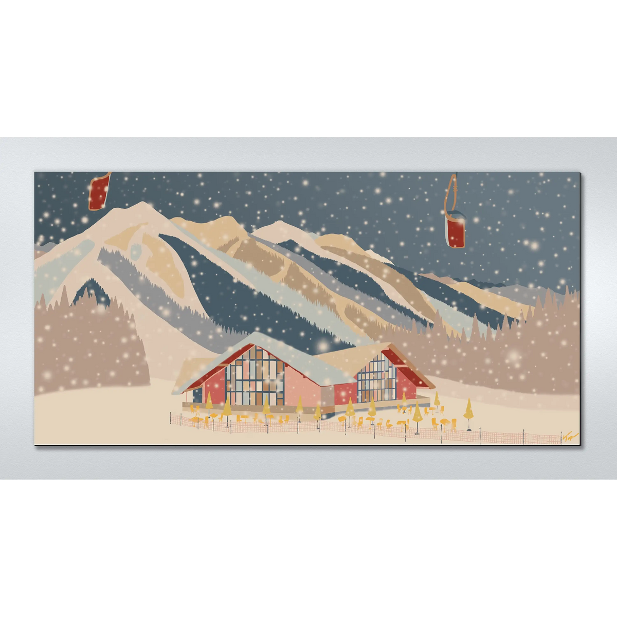 Snoasis Winter Park Ski Lodge Colorado Art by Topher Straus – Topher ...