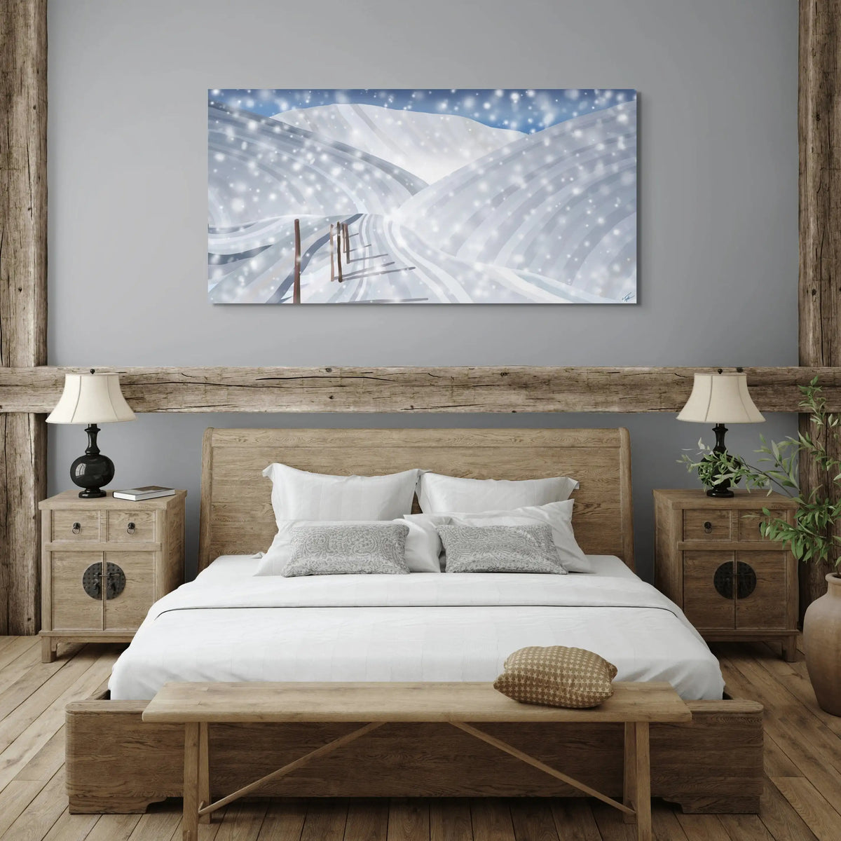 Snowglobe of Vail. Fine Art contemporary painting | artist Topher ...